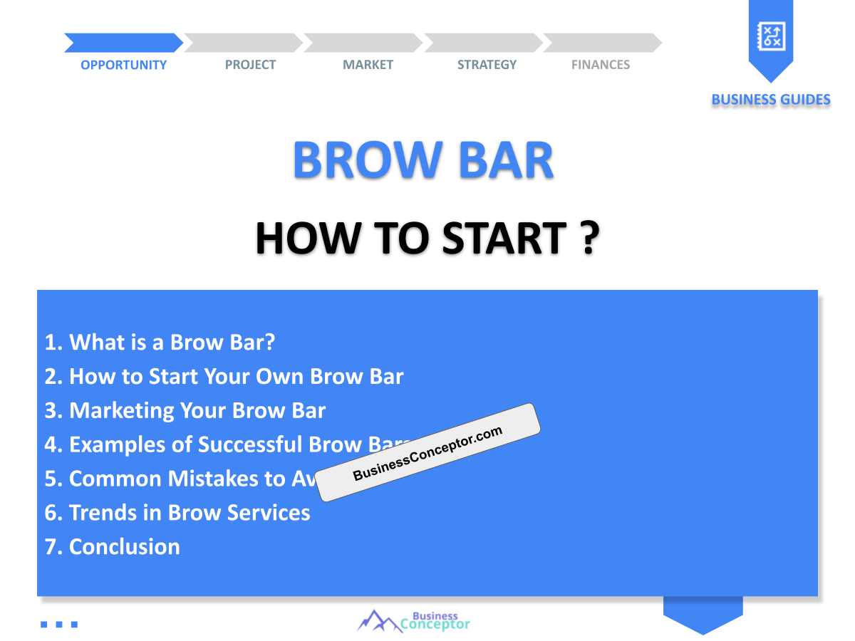 Comprehensive Guide to Launching a Brow Bar: Tips and Examples