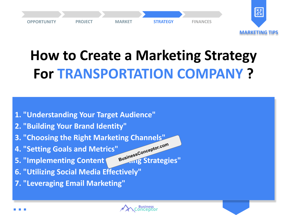 Crafting a Marketing Plan for Your Transportation Company (+ Example)