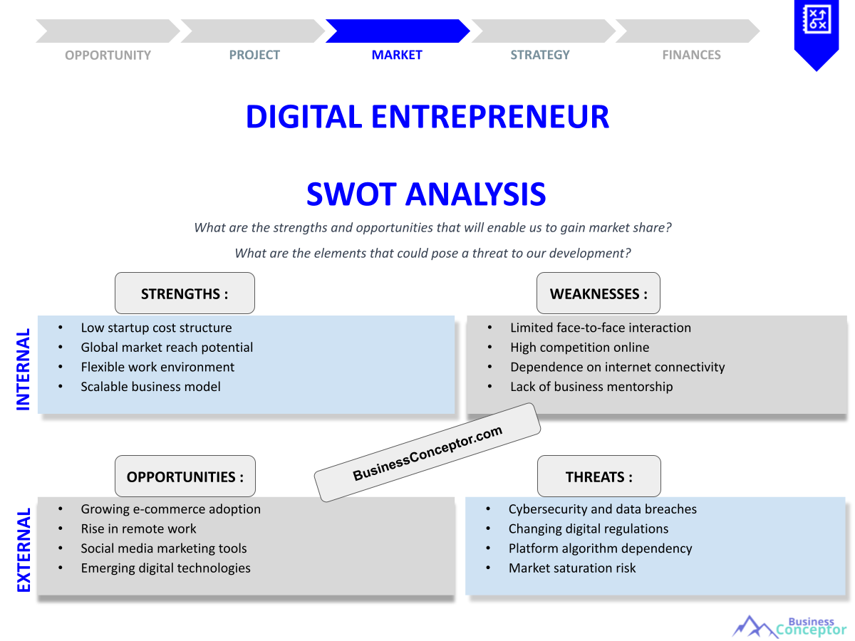 Digital Entrepreneur SWOT Analysis Insights