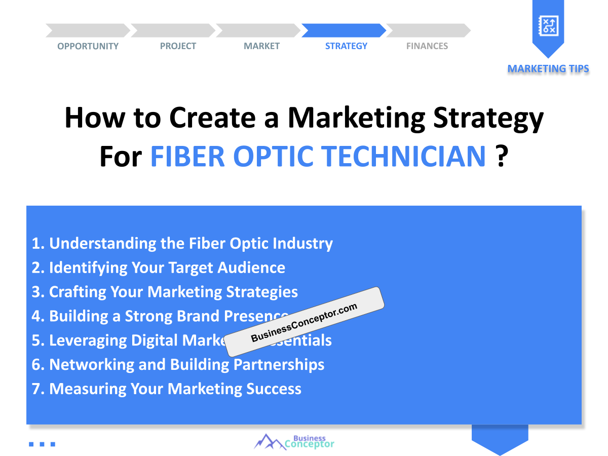 Start Your Fiber Optic Technician Marketing Plan with This Example