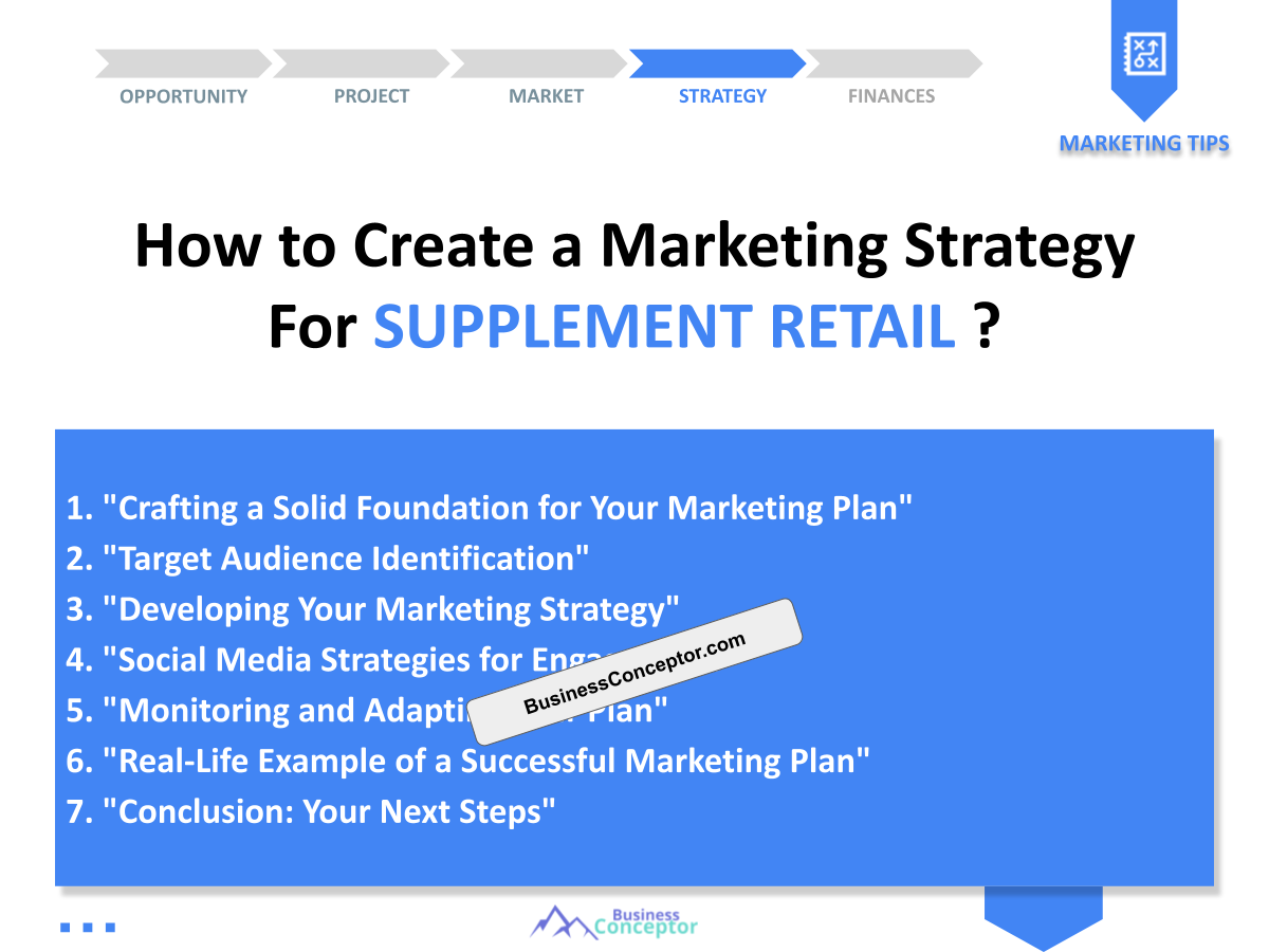 Building a Marketing Plan for Supplement Retail Services (+ Example)