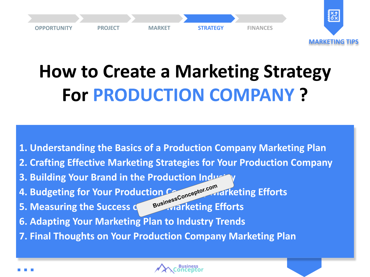 Begin Your Production Company Marketing Plan with This Example